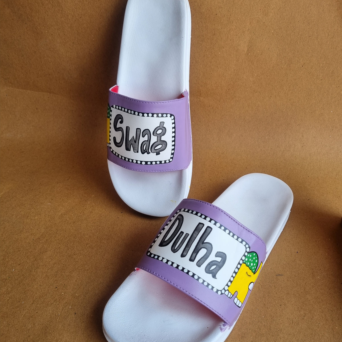 Lavender elephant slides – zubiyastore