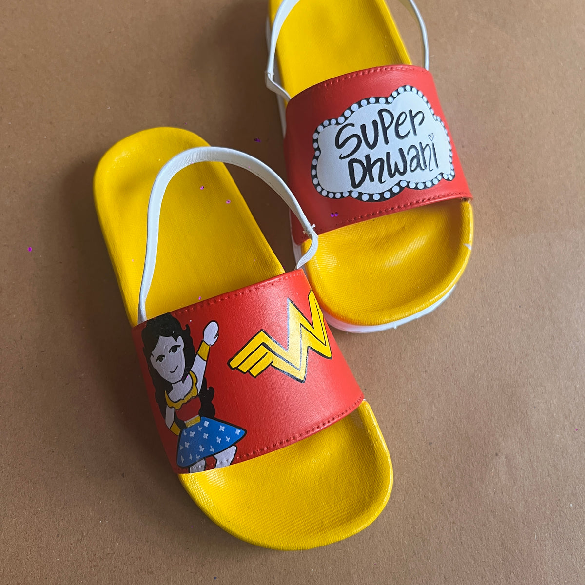 Super women custom Slides – zubiyastore