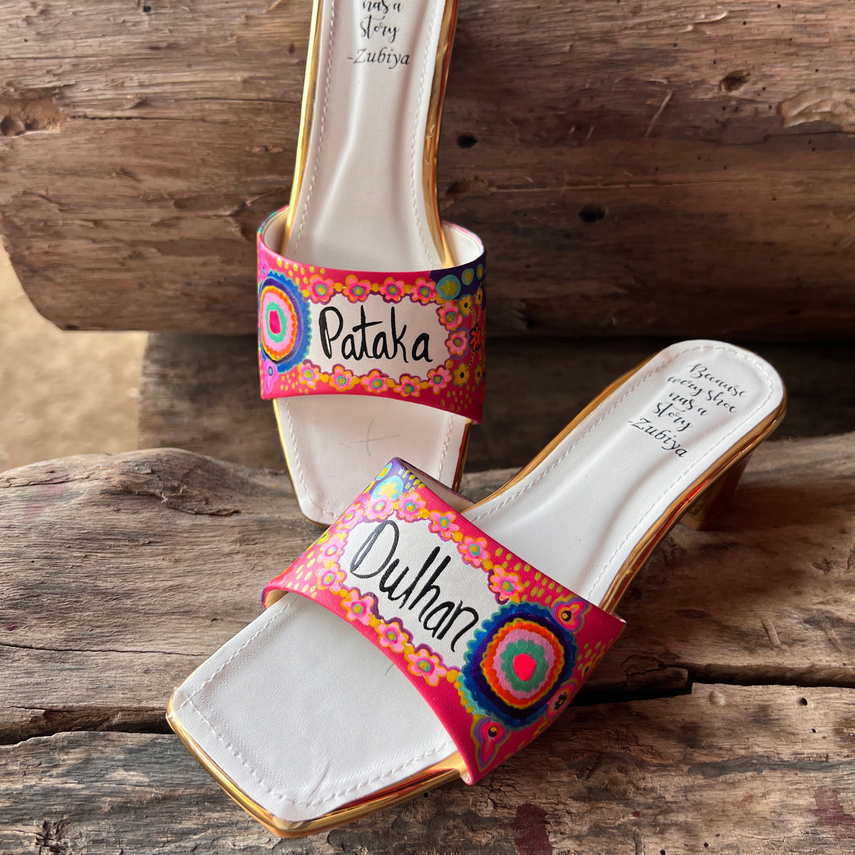 Pataka Dulhan- Multi Color Heels – zubiyastore