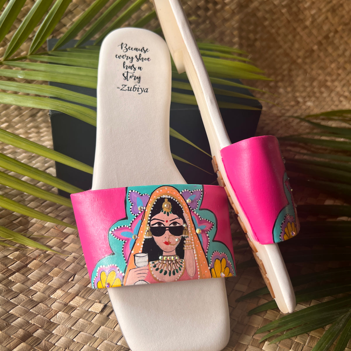 Hot pink swagger slides – zubiyastore