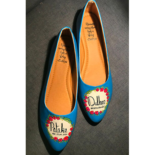 hanpainted,zubiyashoes,bridalshoes,mehendishoes,unique shoes,quirky ...